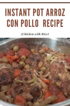 Instant Pot Arroz Con Pollo Easy Chicken Rice Recipe