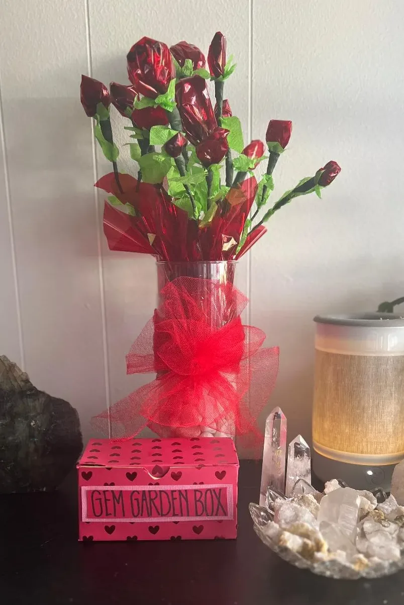 Crystal Roses with a Gem Garden Box • Mommy's Memorandum