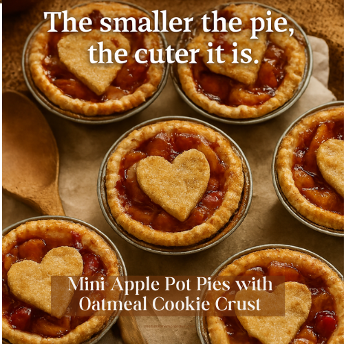 Mini Apple Pot Pies with Oatmeal Cookie Crust – Cozy Fall Dessert