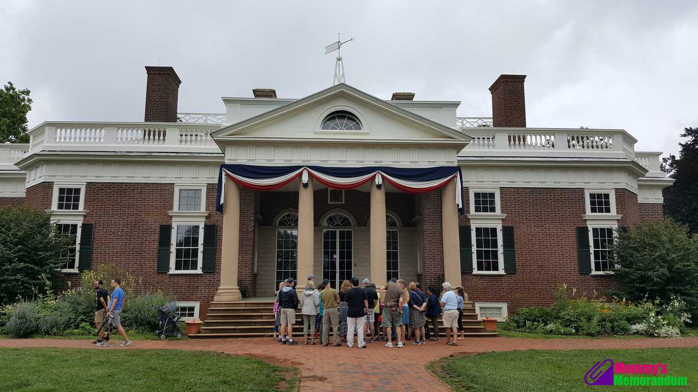 Thomas Jefferson's Monticello in Charlottesville, VA